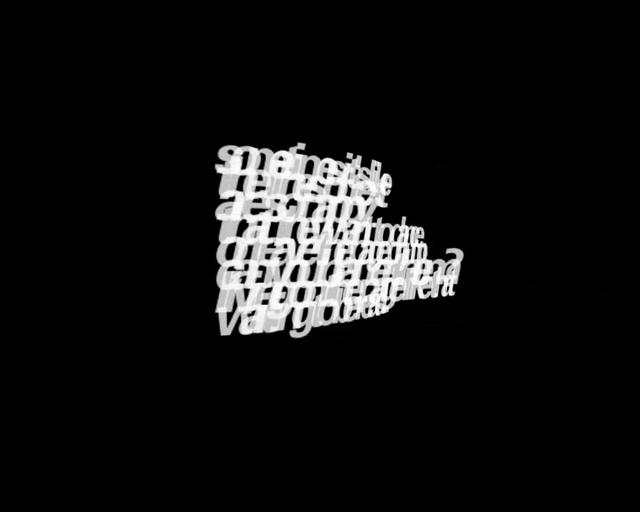 Kinetic type poem by Zach Lieberman | Moving Poems